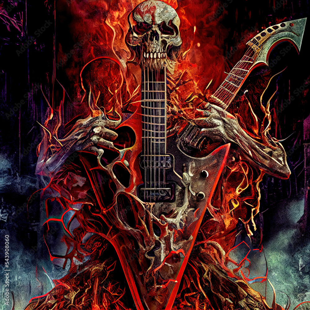 Metal Album Cover Heavy-Metal Death-Metal Hard Music Digital Graphic ...