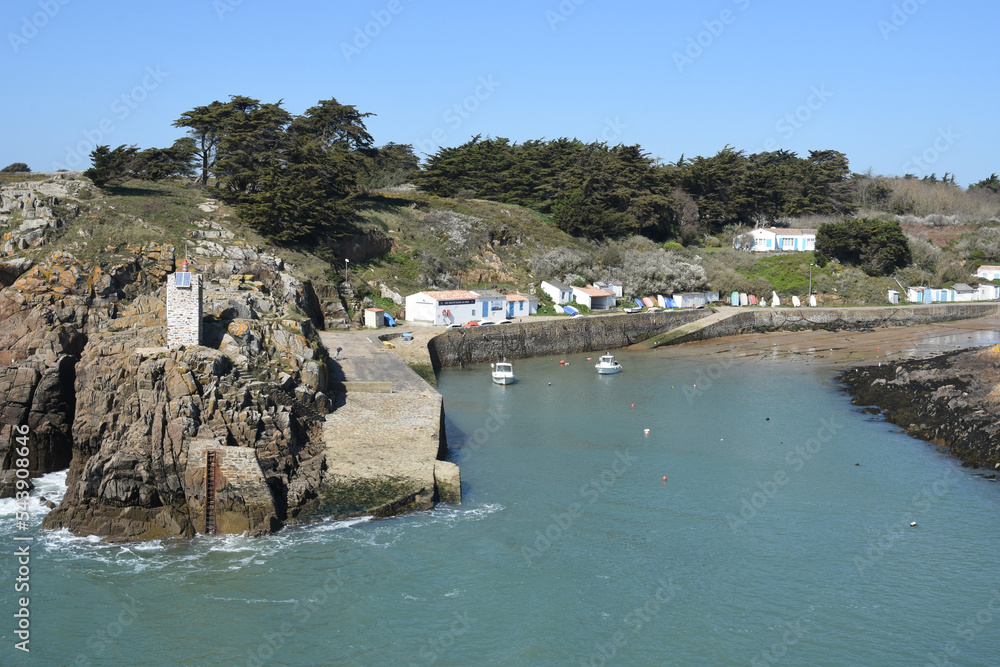 Port de la Meule, île d'Yeu, Vendée, France Stock Photo | Adobe Stock