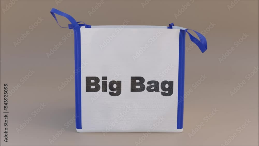 Big Bag drop down with blue loops Stock Video | Adobe Stock