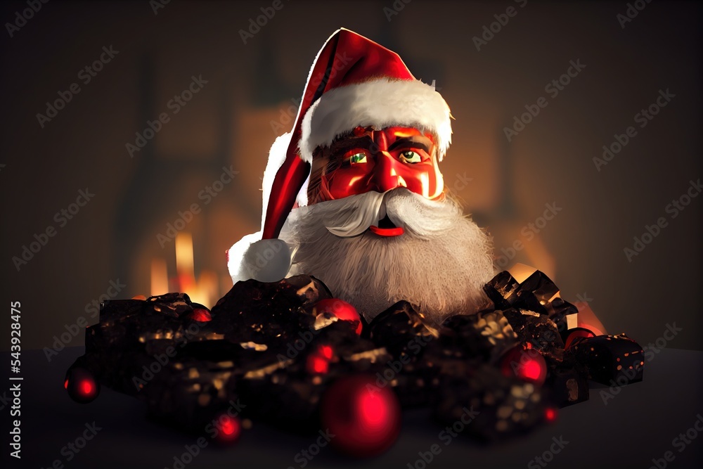 Evil Santa Stock Illustration | Adobe Stock