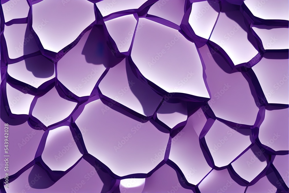 3d render, violet blue crystals growing on white rock. Abstract nugget ... 3d render, violet blue crystals growing on white rock. Abstract nugget ...