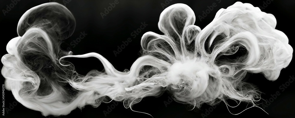 Real smoke exploding outwards with empty center. Dramatic smoke or fog ...