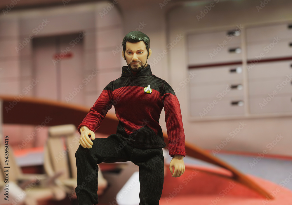 NEW YORK, USA, NOV 9 2022: Scene from Star Trek The Next Generation ...