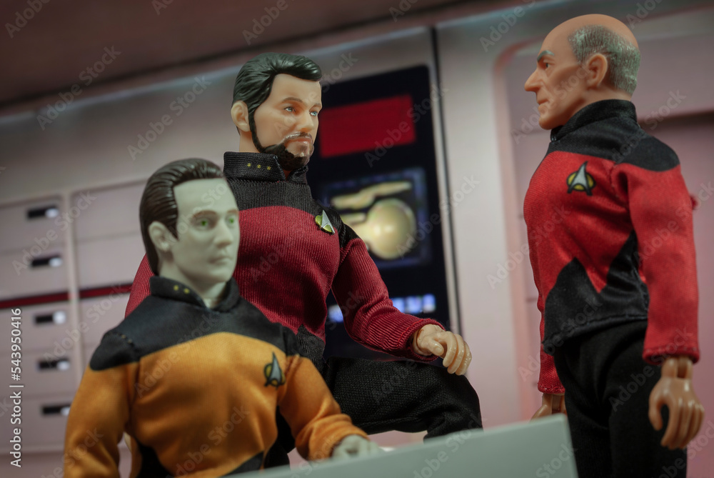 NEW YORK, USA, NOV 9 2022: Scene from Star Trek The Next Generation ...
