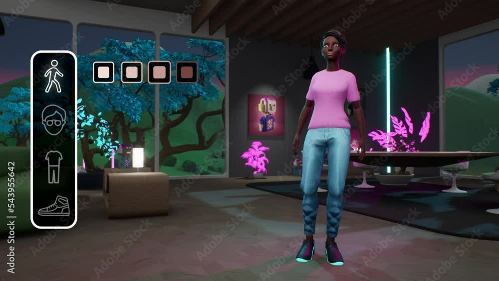 Character customization in metaverse. Game character constructor in ...