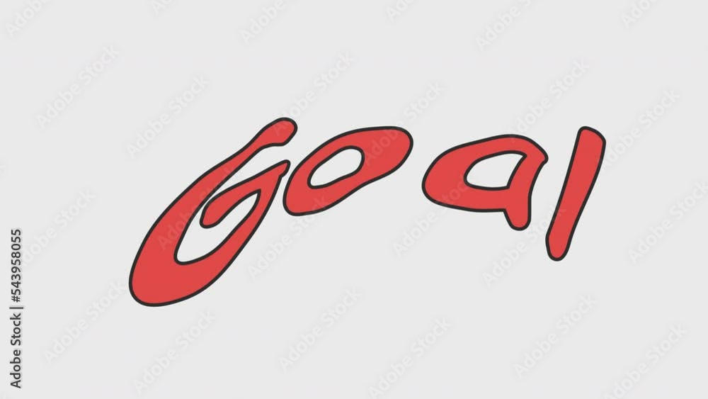 Goal. Animated text appearing and disappearing alpha channel, looped ...