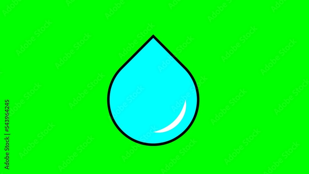 Sweat Dripping Comic animation green screen Stock Video | Adobe Stock