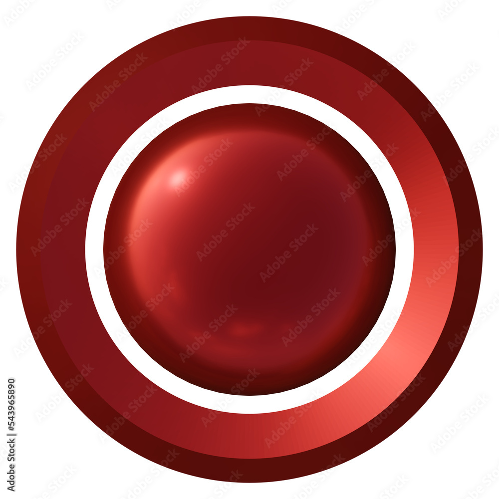 red circle button icon for decorative and your business, sign concept ...