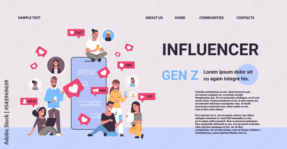 social media influencers watching live streaming generation Z lifestyle ...