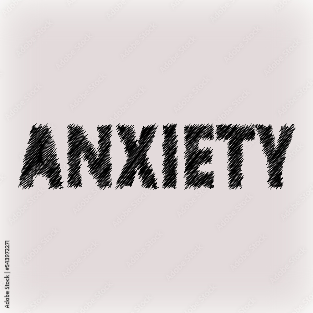 Anxiety vector illustration. Mental Health. Psychiatry Issues. Mental ...