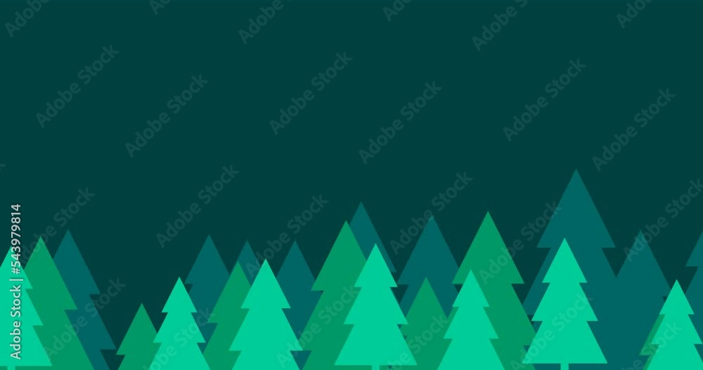 animated background of pine trees lined up at night Stock Video | Adobe ...
