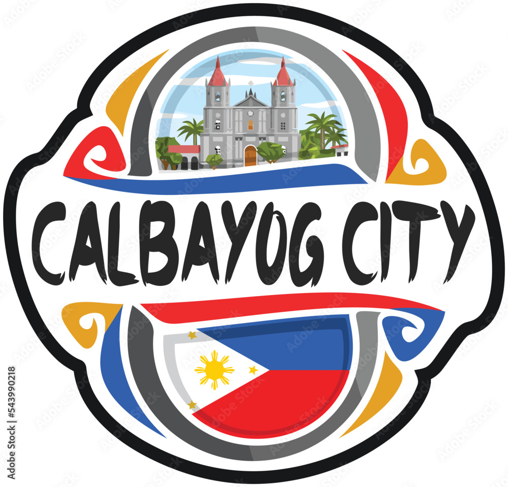 Calbayog City Philippines Flag Travel Souvenir Sticker Skyline Landmark ...