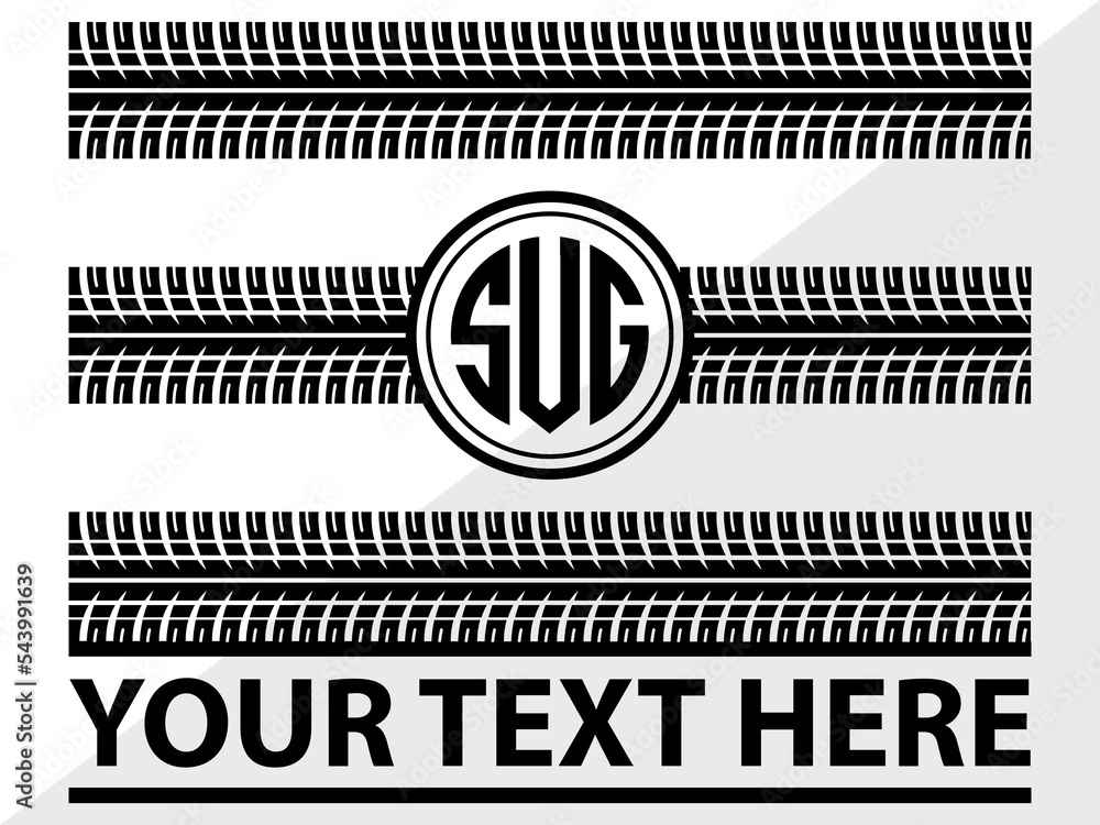 Tires And Tire Prints Monogram, Tires And Tire Prints Silhouette, Tire ...