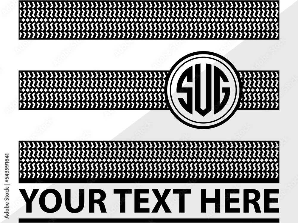 Tires And Tire Prints Monogram, Tires And Tire Prints Silhouette, Tire ...