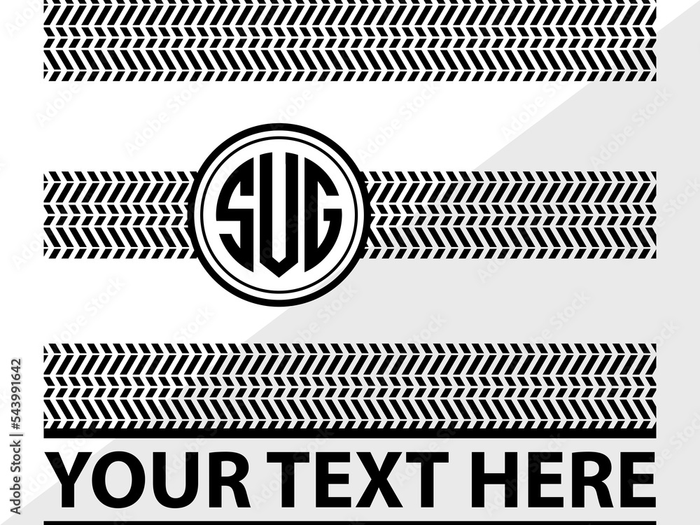 Tires And Tire Prints Monogram, Tires And Tire Prints Silhouette, Tire ...
