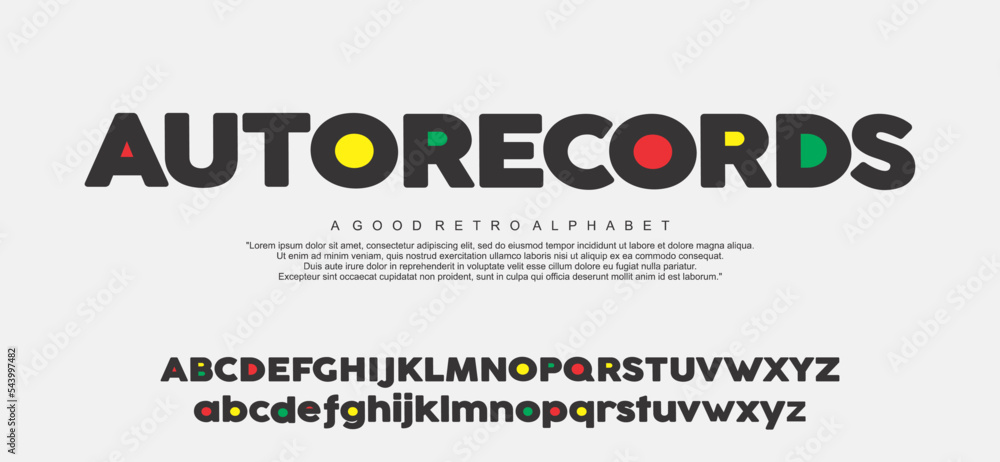 Modern and Retro Bold Heavy Font. Typography urban style alphabet fonts ...