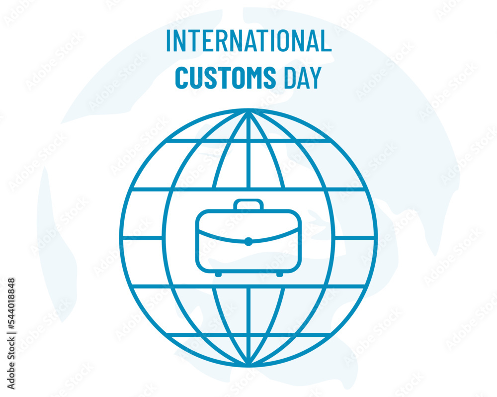 International Customs Day. Template for background, banner, card ...