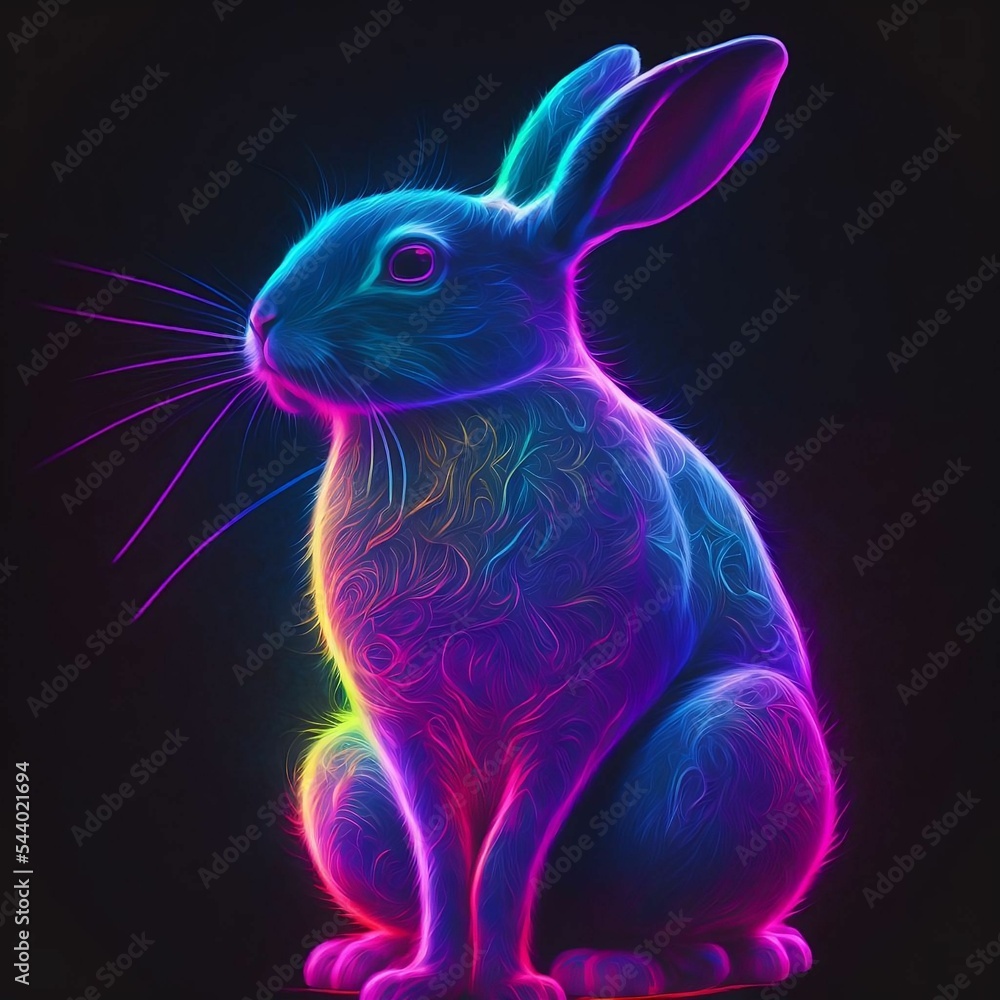 Bunny Rabbit Animal Patronus Glowing Spirit Animal Apparition in ...