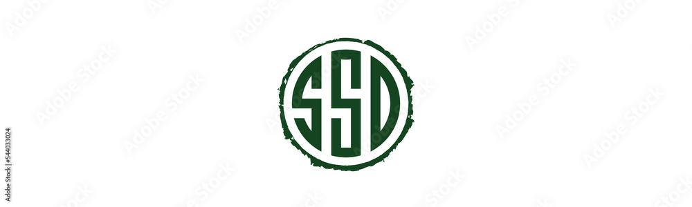 SSD letter creative logo design with white background, SSD letter in a ...