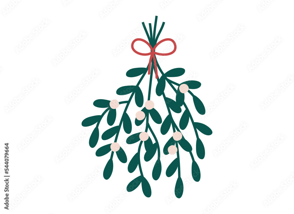 Cartoon Mistletoe Hanging