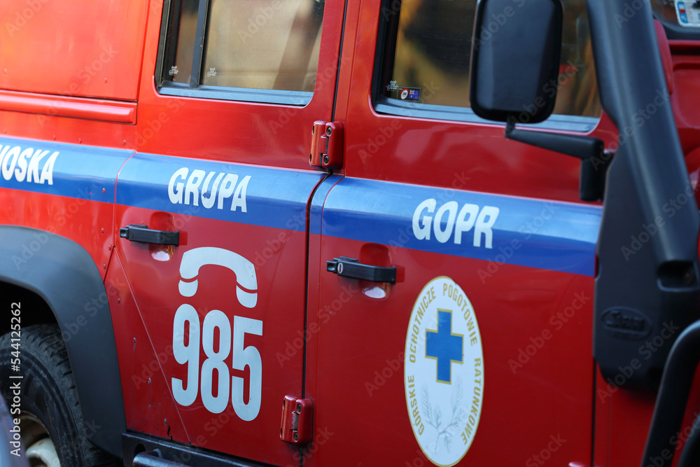 Górskie ochotnicze pogotowie ratunkowe podczas ćwiczeń ratunkowych ...