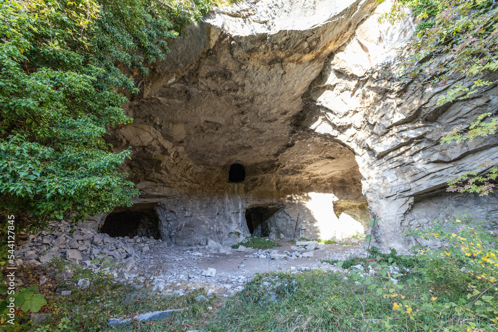 Vaccareccia bitumen mine in the Majella National Park. Abruzzo, Italy ...