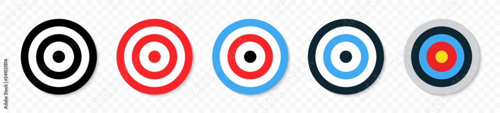 Archery targets isolated on transparent background. Archery target icon ...