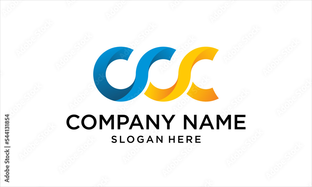 Vetor de Letter CCC Logo Design do Stock | Adobe Stock