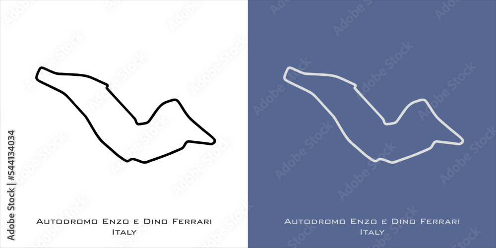 Autodromo Enzo e Dino Ferrari Circuit for grand prix race tracks with ...