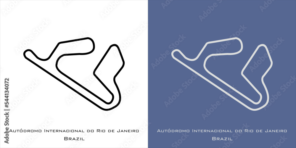 Autodromo Internacional do Rio de Janeiro Circuit for grand prix race ...