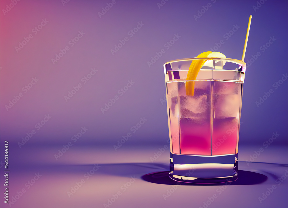 This glass has been designed to illustrate the menu for a restaurant or ...