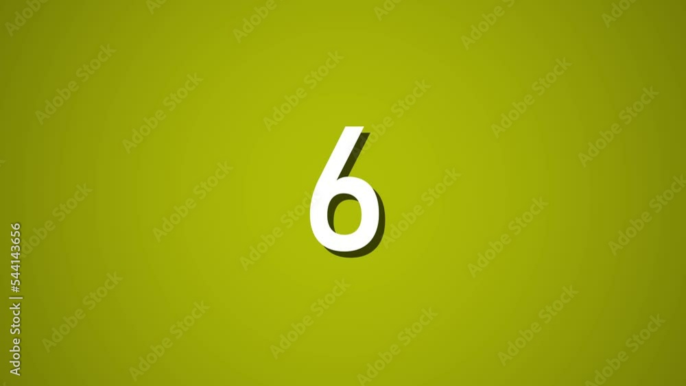 Vidéo Stock Video with colorful background progressing from 0 to 10 ...