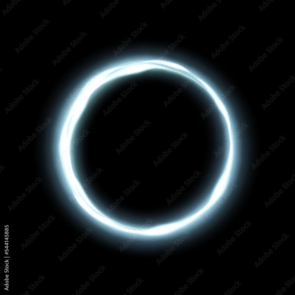 Bright round lines singularity. Swirl effect. Circular movement of ...