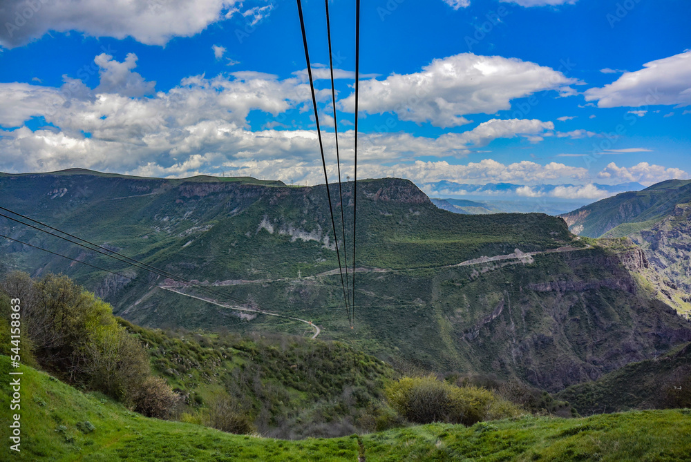 Poster The Wings of Tatev cable car, which stretches from Khalidzor to ...