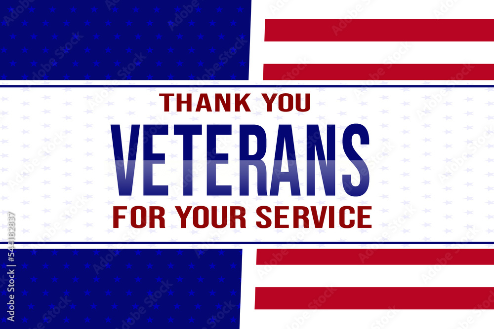 Thank you, Veterans Wallpaper, with stars and red lines of the American ...