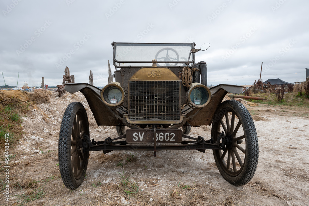 A 1916 Ford Model T formerly used by the war department in the first ...