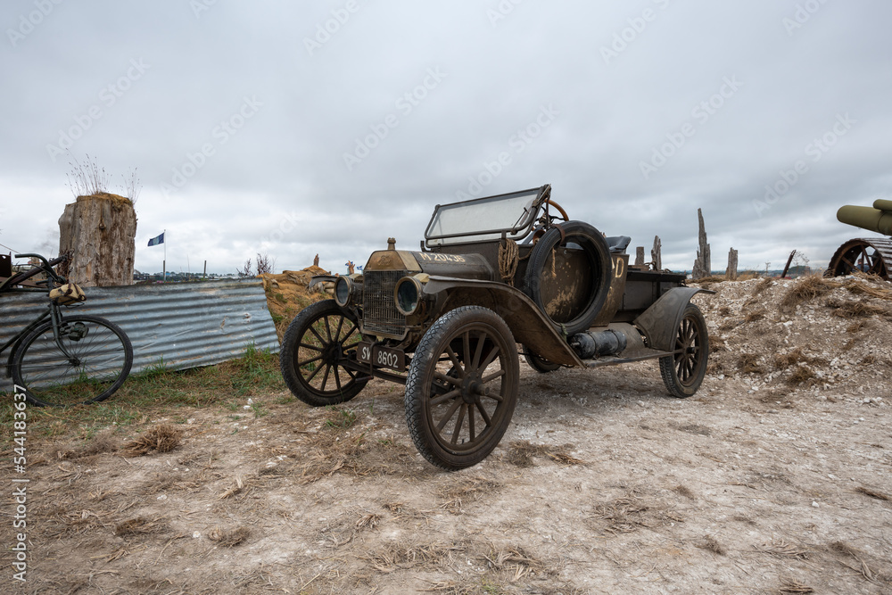 A 1916 Ford Model T formerly used by the war department in the first ...
