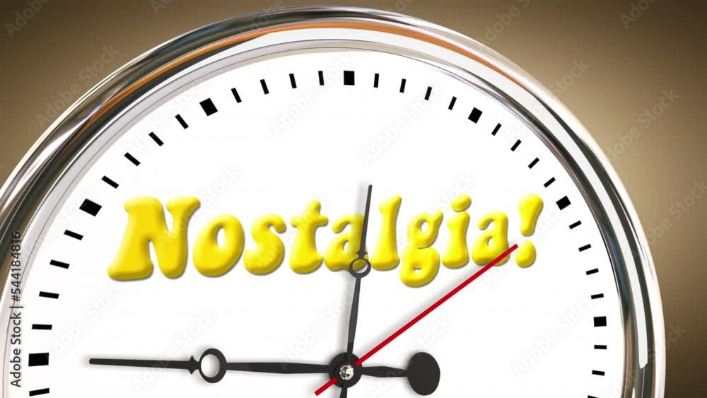Nostalgia Clock Turn Back Time Flashback Retro Memories 3d Animation ...