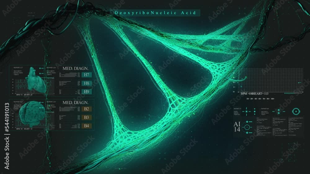Interface of analyzing human DNA with construction of molecule ...