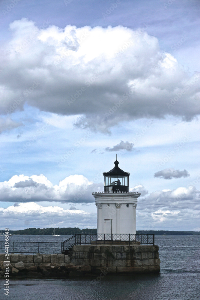 Portland, Maine, USA: The Portland Breakwater Light -- also called Bug ...