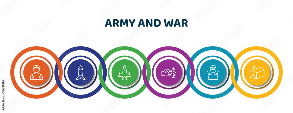 editable thin line icons with infographic template. infographic for ...