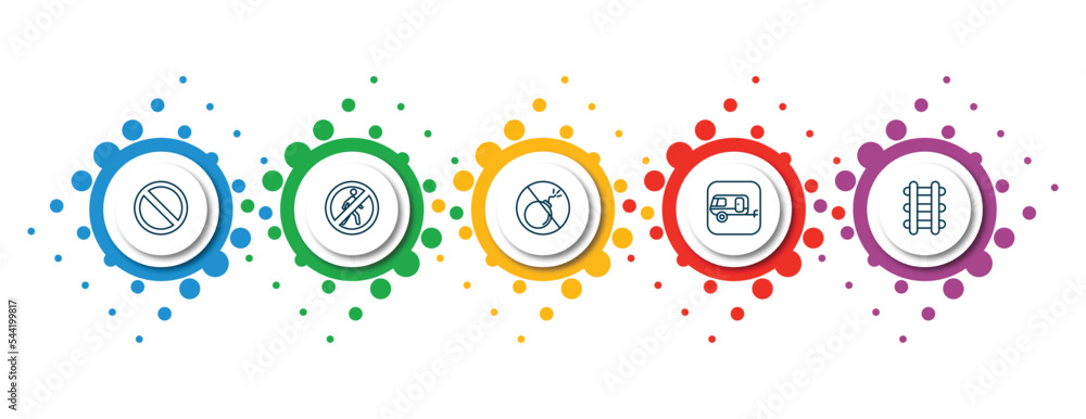 editable thin line icons with infographic template. infographic for ...