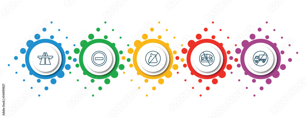 editable thin line icons with infographic template. infographic for ...