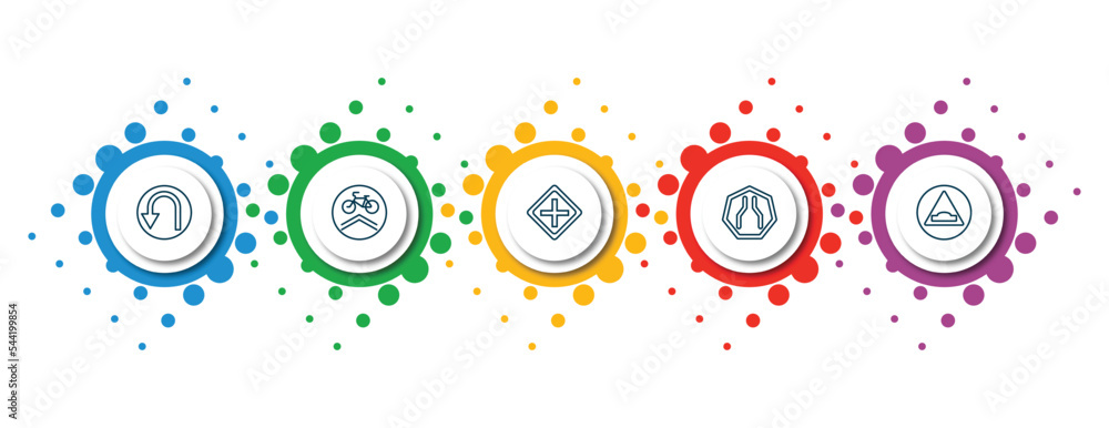 editable thin line icons with infographic template. infographic for ...