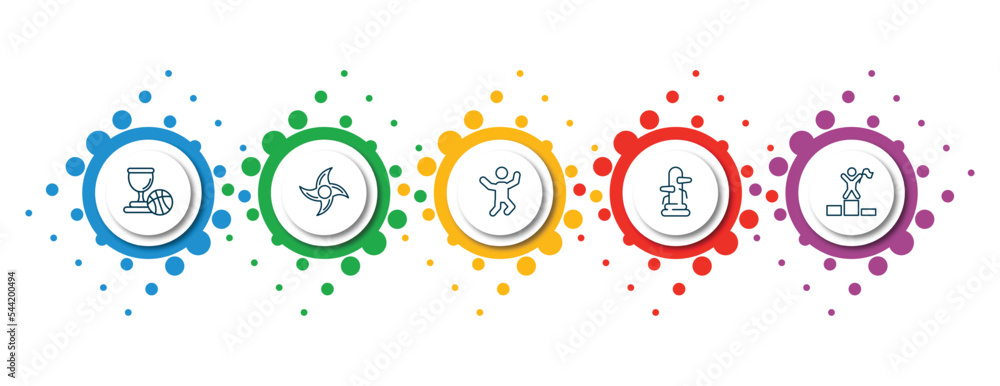 editable thin line icons with infographic template. infographic for ...