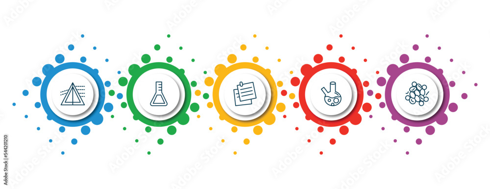 editable thin line icons with infographic template. infographic for ...