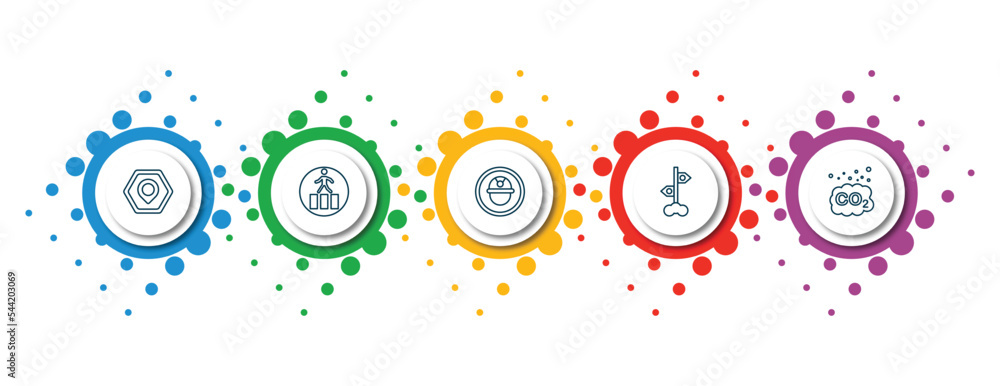 editable thin line icons with infographic template. infographic for ...