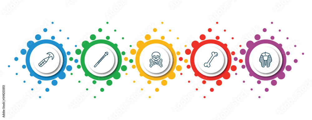 editable thin line icons with infographic template. infographic for ...