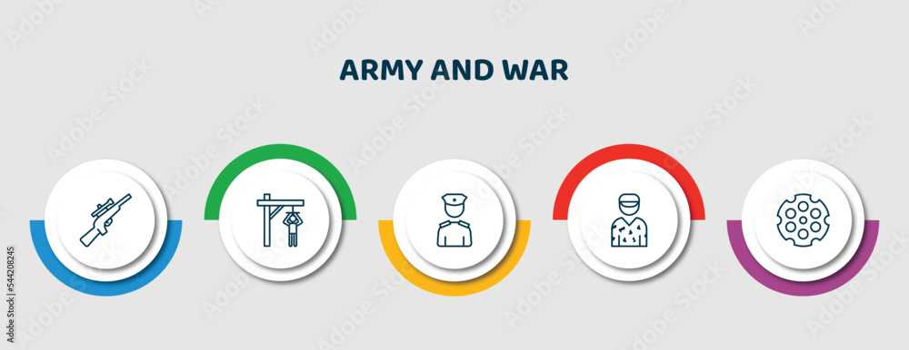 editable thin line icons with infographic template. infographic for ...