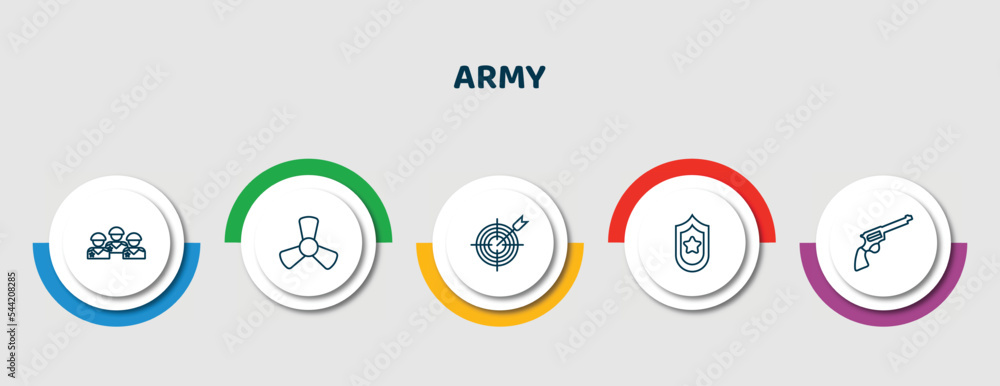 editable thin line icons with infographic template. infographic for ...